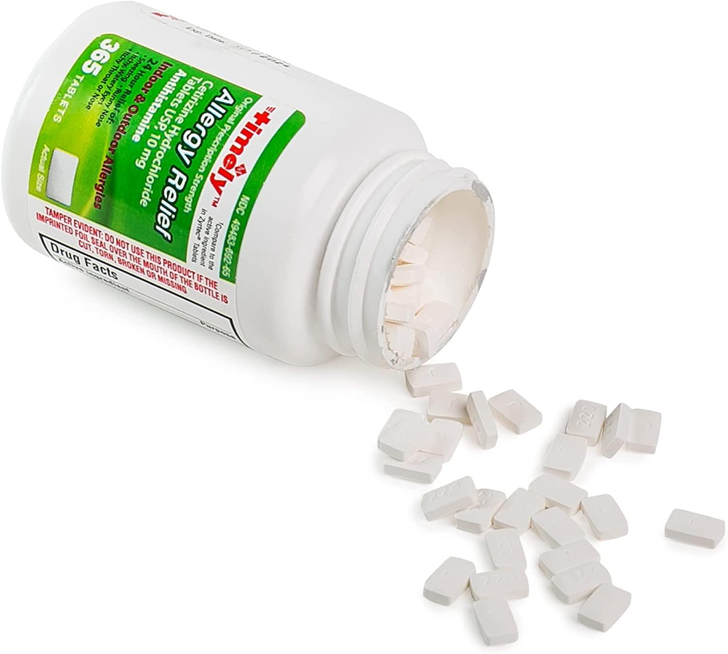 Cetirizine HCl 10mg 365ct Allergy Relief | Non-Drowsy Fast-Acting ...