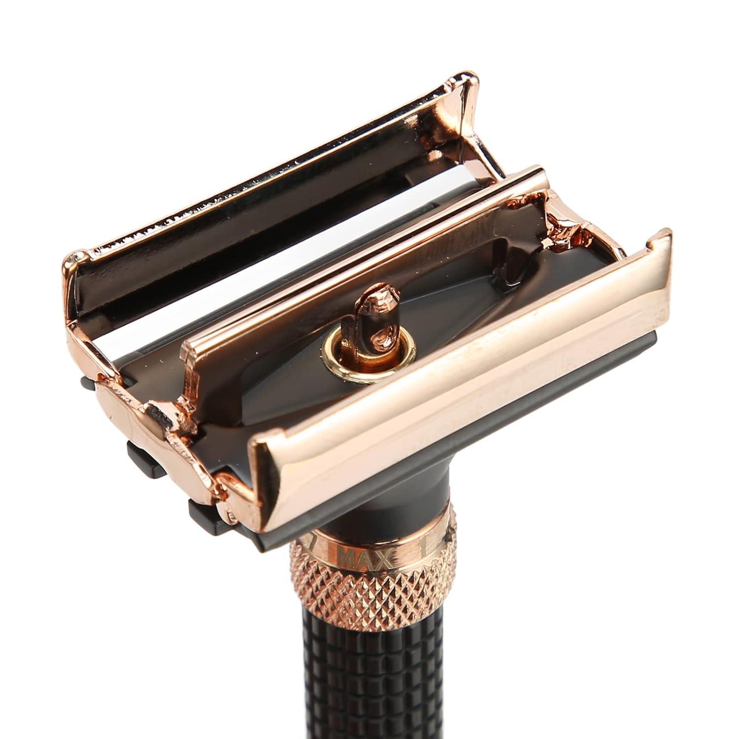 Classic Double Edge Safety Razor Handle - Old Fashioned Metal Razor for ...