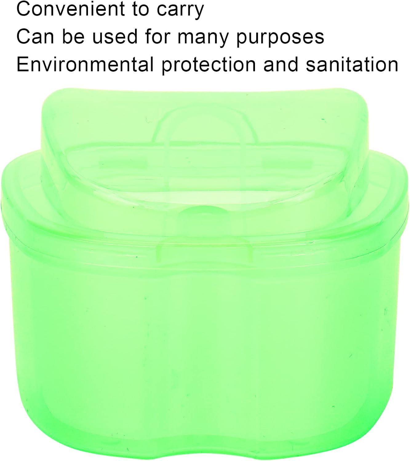 Denture Bathing Box - Soaking Container for Artificial Teeth with Sieve ...