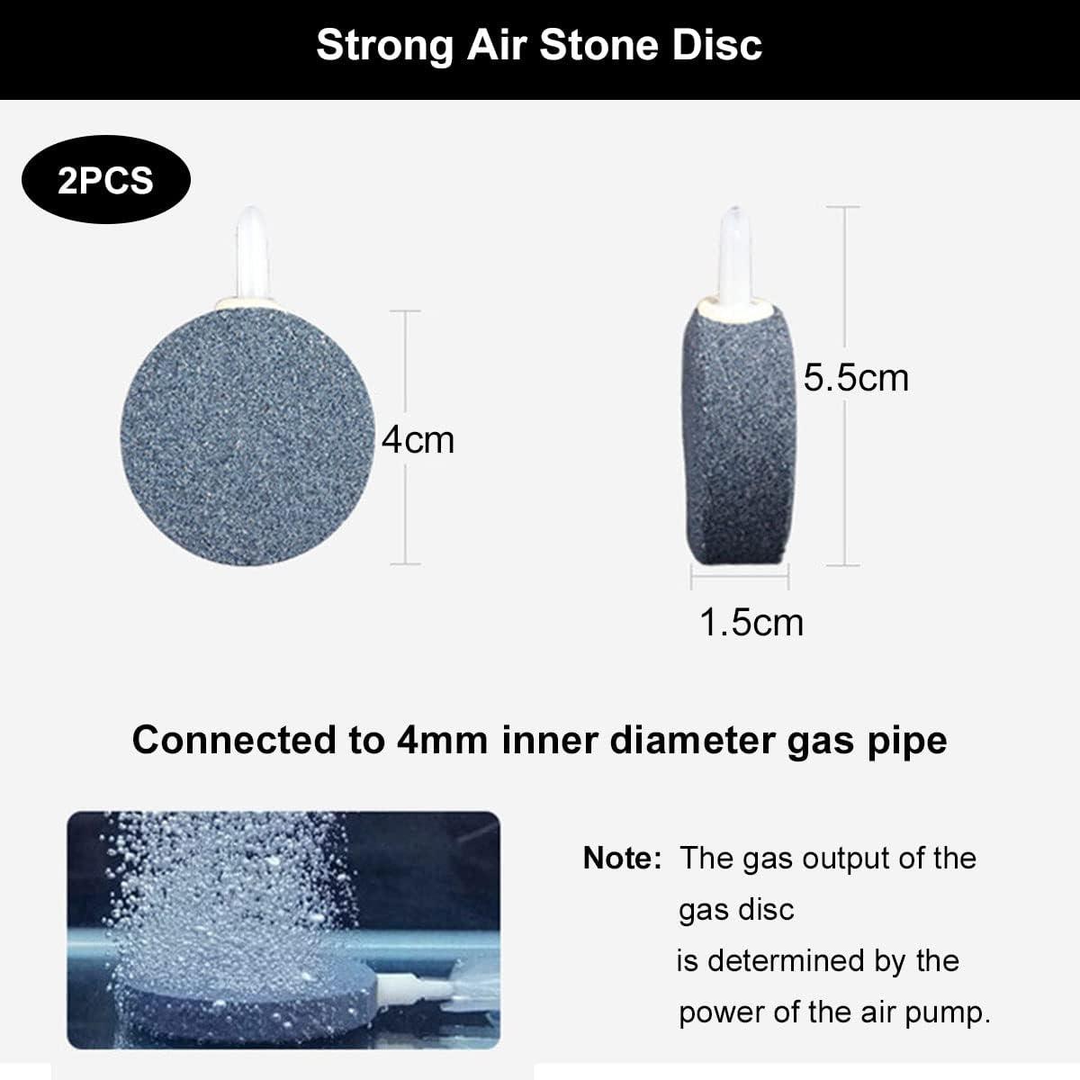 Air Stones for Aquariums - 4cm Oxygen Stone Discs for Air Pumps | 2 ...