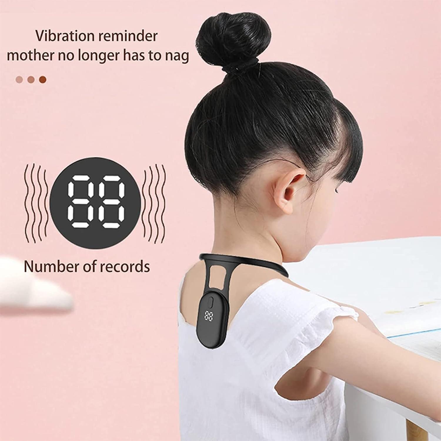 Neck Posture Corrector with Sensor Vibration Reminder Postural Back ...