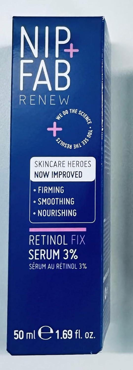 Nip+Fab Retinol Fix Serum 3% - Time-Release Serum with Pure Retinol, Bakuchiol, Peptide Complex ...
