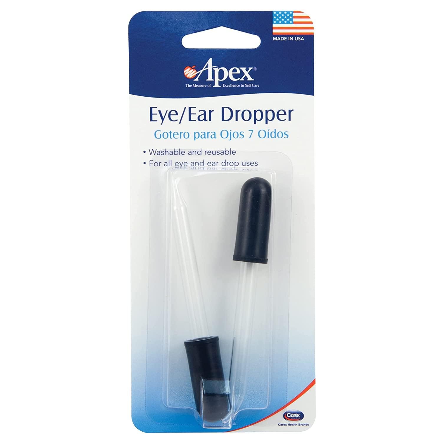 Apex Eye/Ear Dropper 2-Pack: Precision Dropper for Easy Application ...