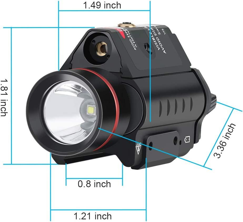 Meta Title: Feyachi LF-38 Red Laser Flashlight Combo 200 Lumen | Weapon Light with Picatinny ...