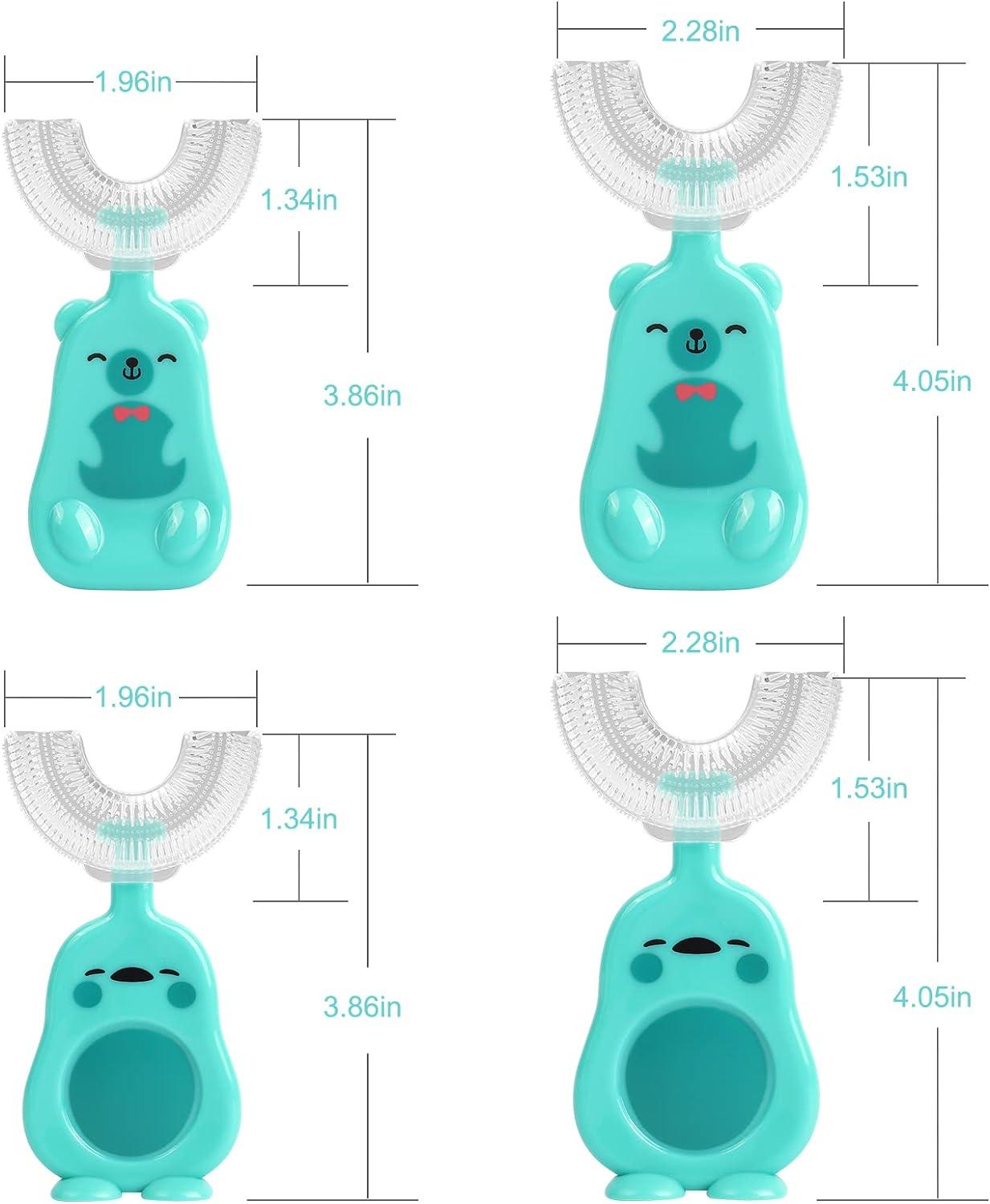 U-Shaped Duck Kids Toothbrush | Silicone Bristles | BPA-Free | Ages 2-6 ...