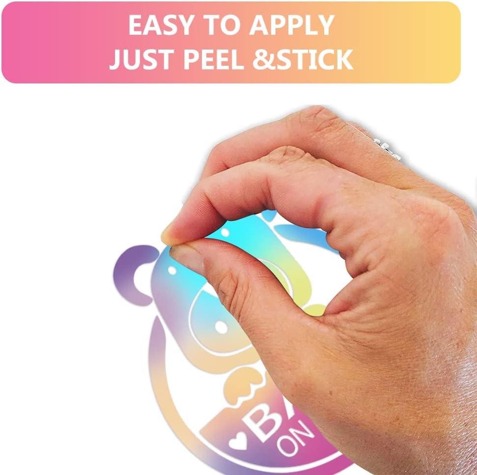 Baby on Board Stickers - Cute Removable Car Safety Stickers (2PCs ...