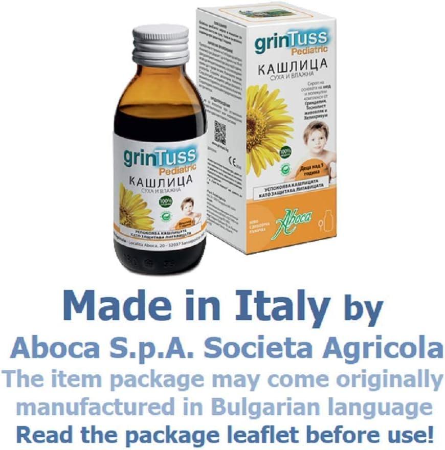 Aboca GrinTuss Pediatric Syrup for Children 180g