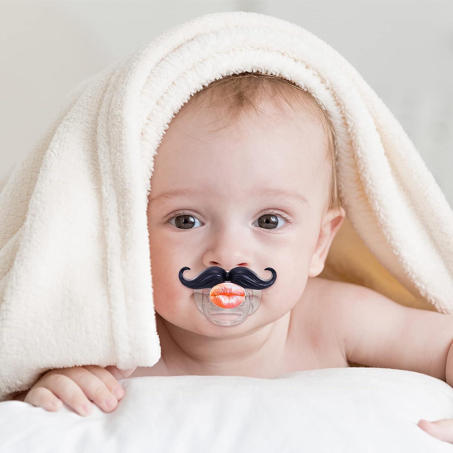 NiBaby 6PCS Soft Silicone Infant Baby Pacifiers - Cute Funny Lips ...