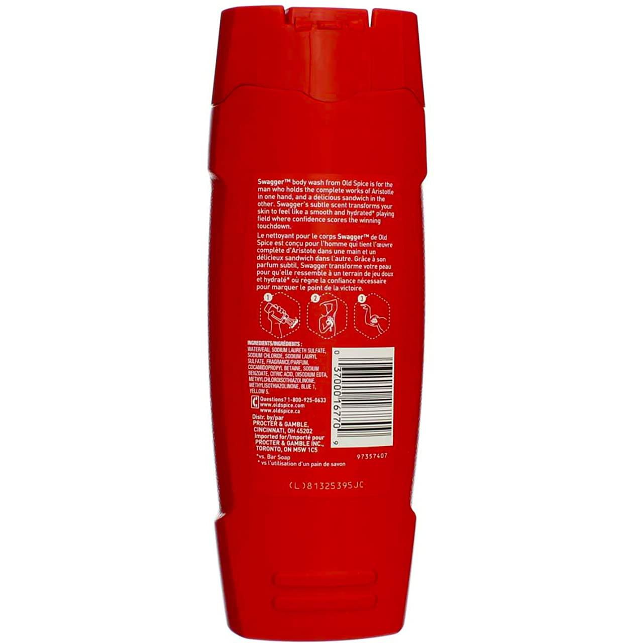 Old Spice Red Zone Swagger Body Wash 16 oz - Pack of 2 - 32 Fl Oz Total ...