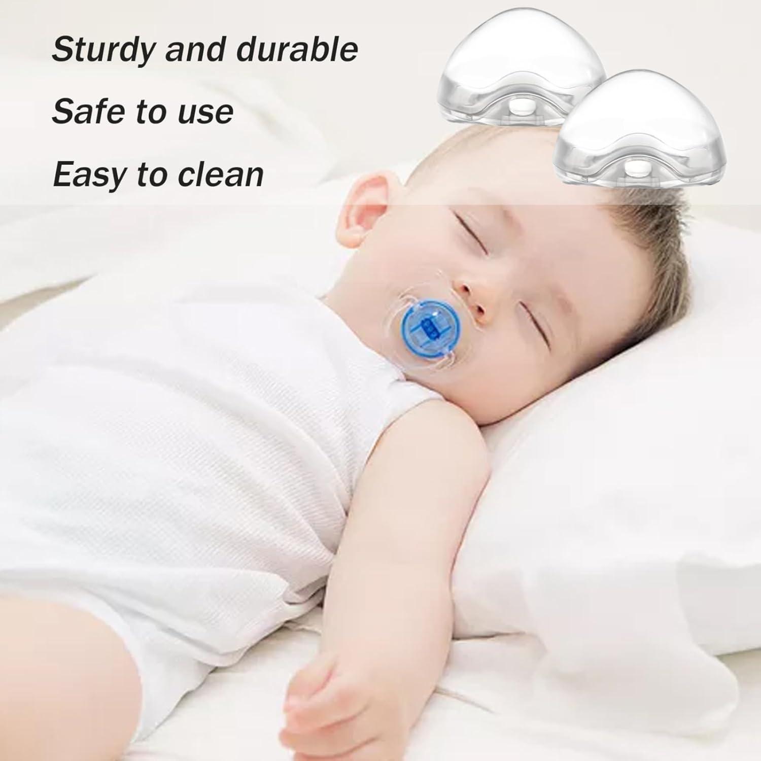 6PCS Transparent Pacifier Holder Case - Easy Clean Baby Pacifier ...