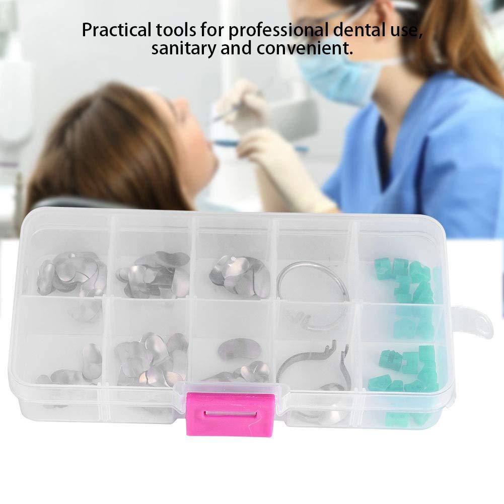 100 Contoured Metal Tooth Matrices - Professional Dental Sections with ...