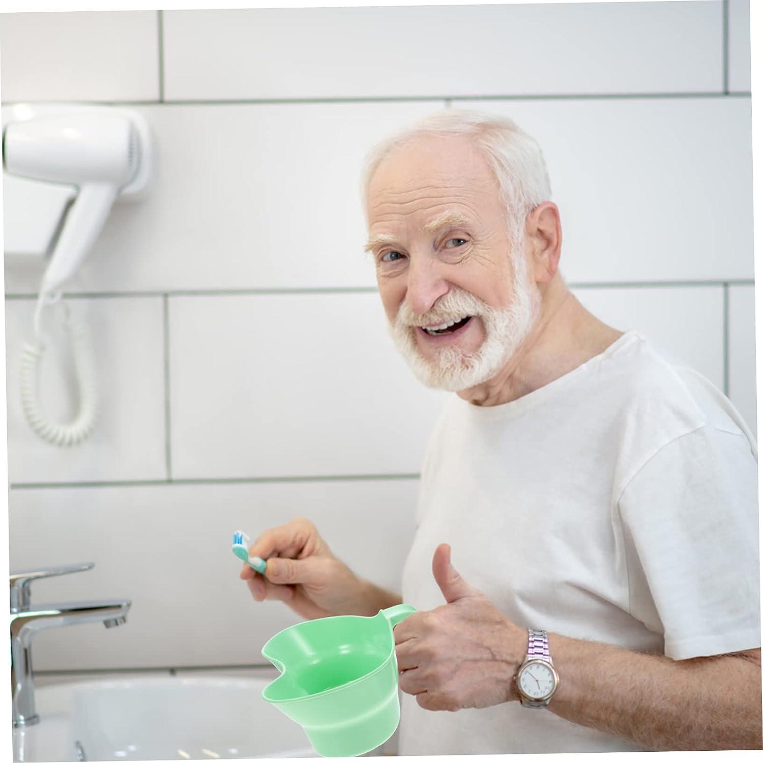 Healifty Water Nursing Organizer Denture Cups with Brushing Basin ...