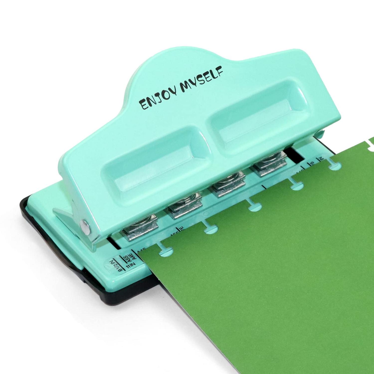 Enjoy Myself Mushroom Discbound Hole Punch - 4 Hole Paper Puncher for ...