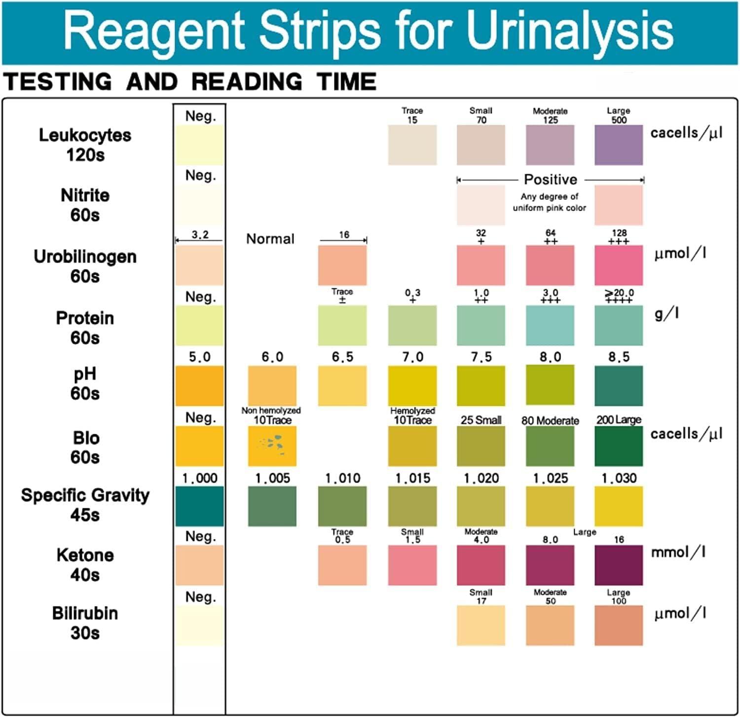 URS 9-in-1 Urine Test Strips - 100 CT - UTI Testing for Protein ...
