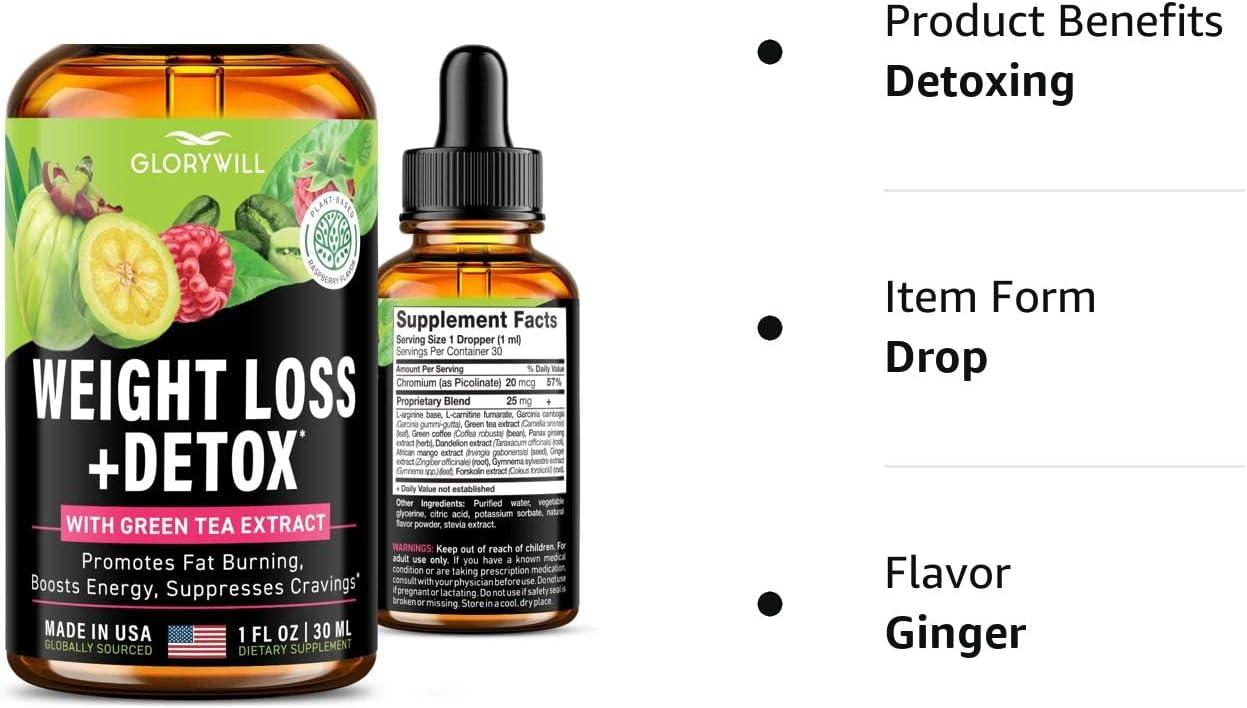 Natural Detox Weight Loss Drops Made in USA - Effective Appetite ...