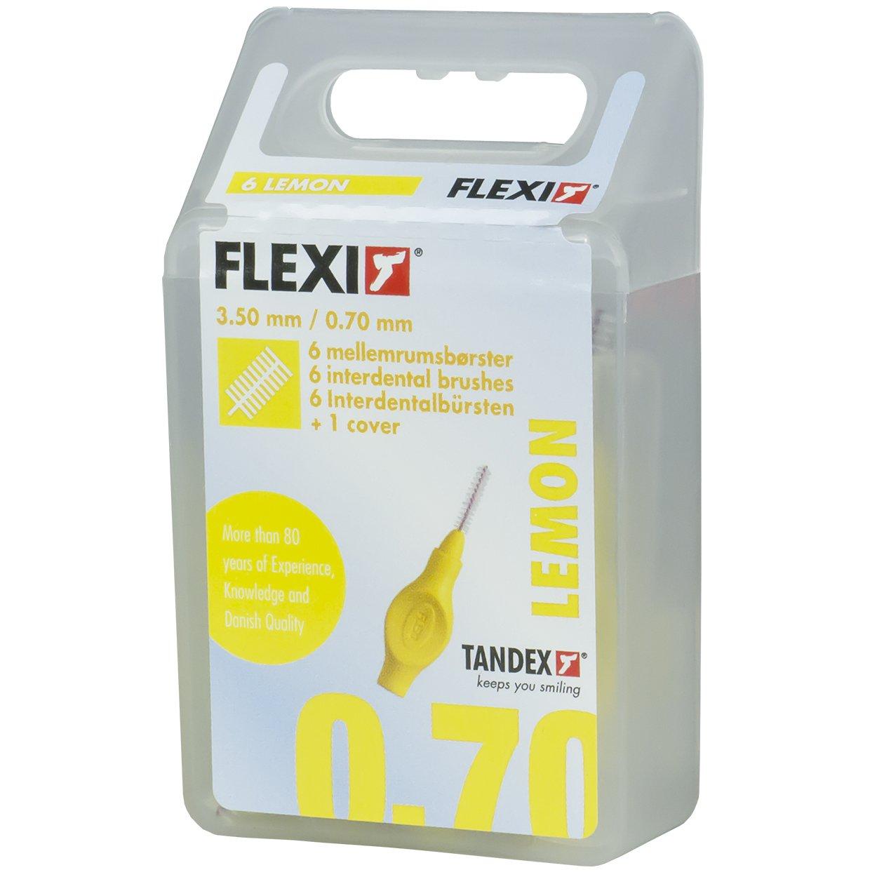 Tandex Flexi Interdental Brushes Yellow Fine - Pack of 6 | Best for ...