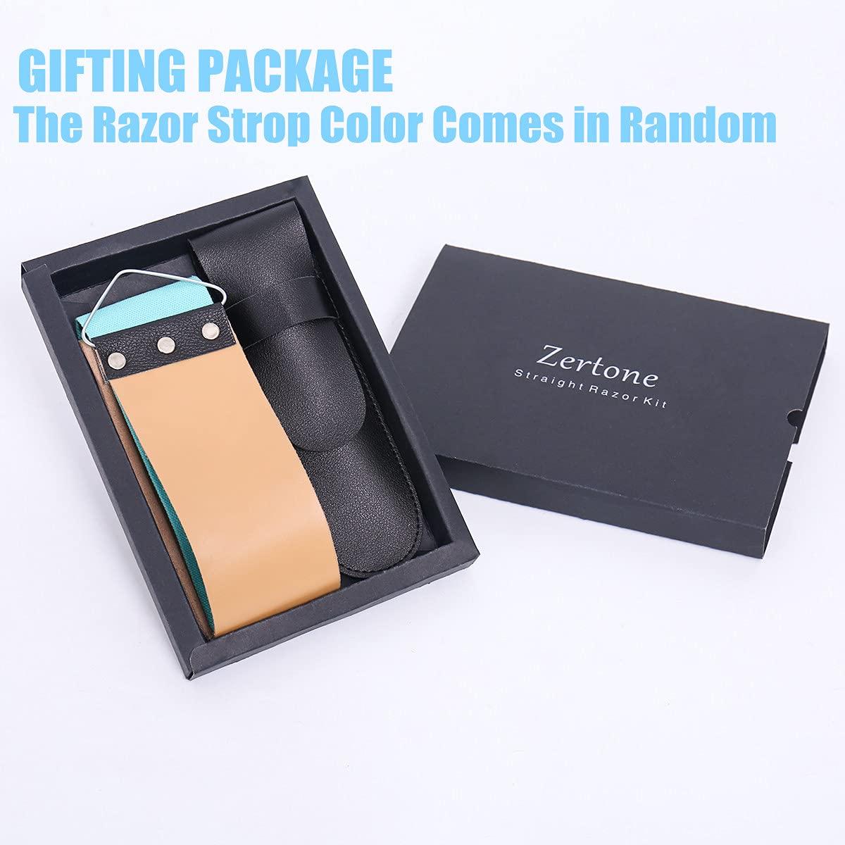 Zertone Straight Razor Kit with Strop - High Hardness Carbon Steel ...