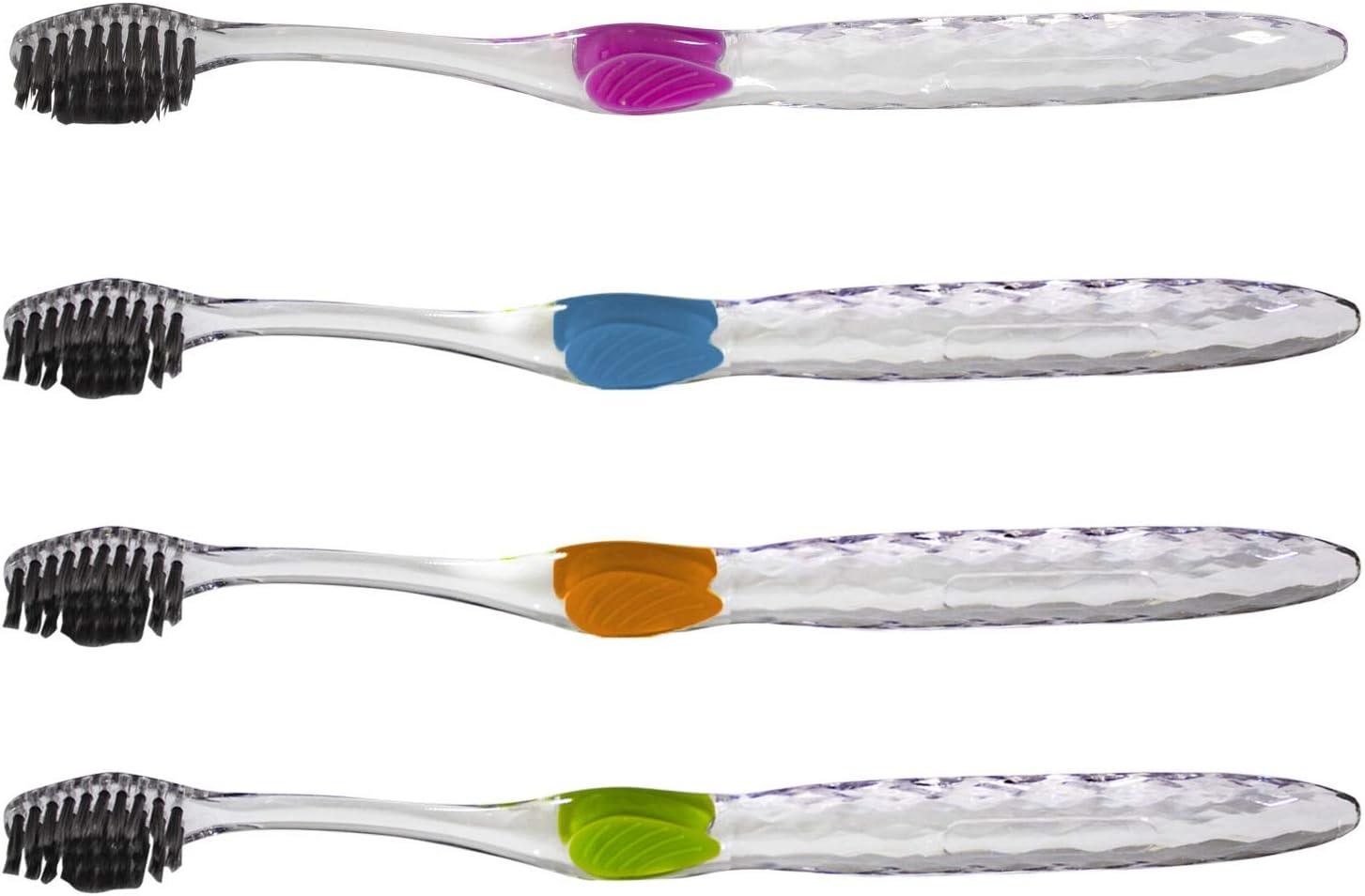 Vivid Ultra Soft Bristle Toothbrush for Sensitive Gums - Elastic Rubber ...