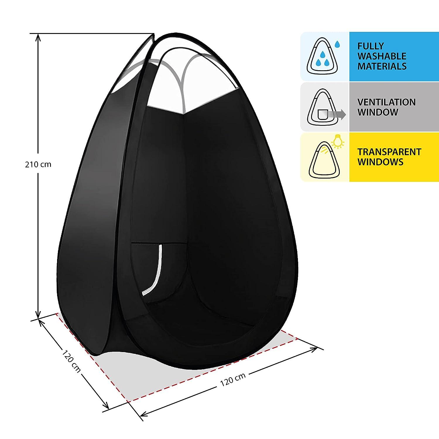Portable Spray Tan Tent with Clear Top + 5 Pairs of Spray Tan Feet Pads ...