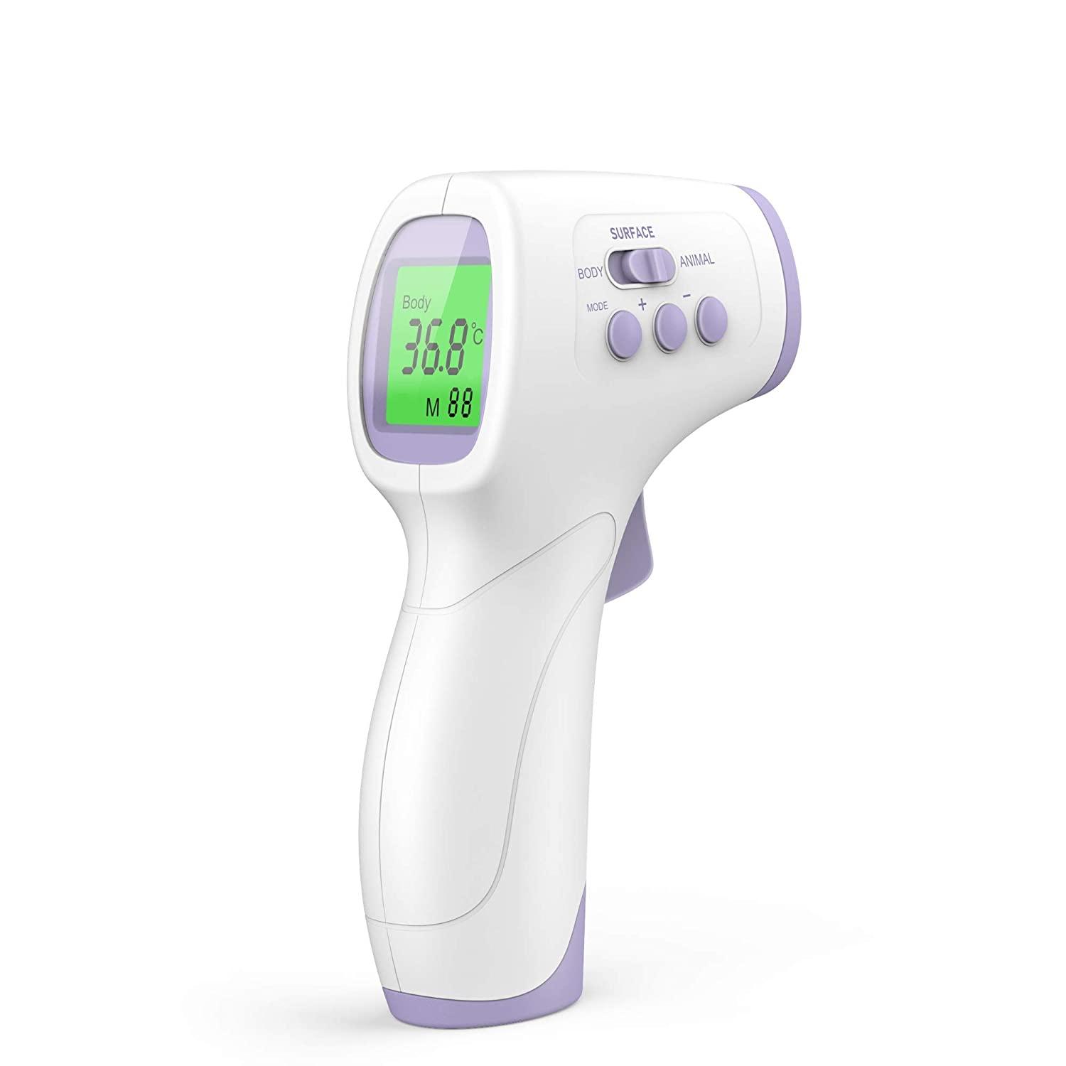 cheri Non Contact Infrared Forehead Thermometer for Adults, Contactless ...