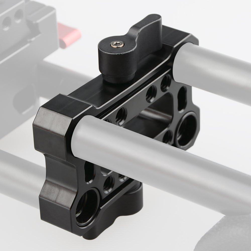 CAMVATE 15mm Rod Offset Raiser Clamp for Shoulder Rig Railblock System ...