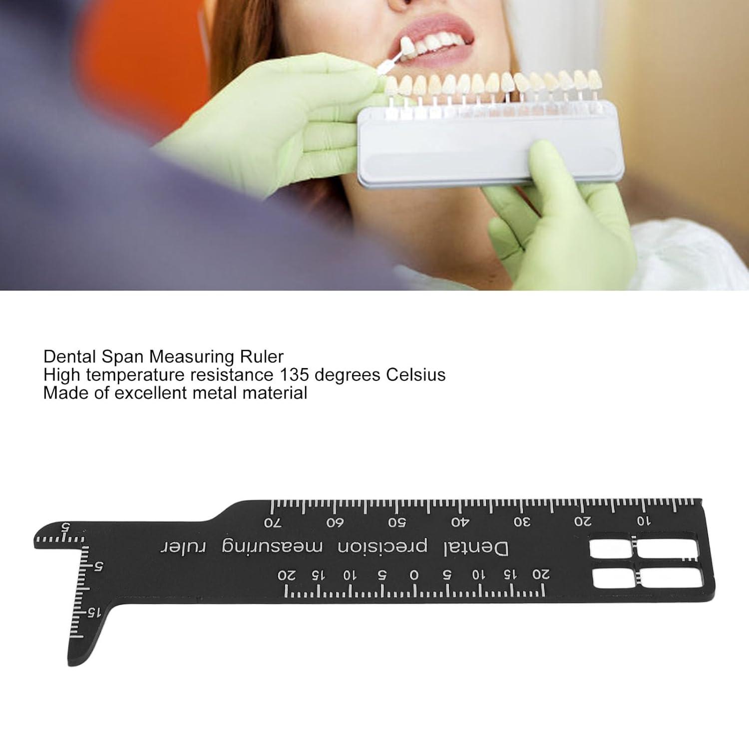 Dental Measuring Block | Metal Tooth Span Ruler | Double-Sided Dental ...