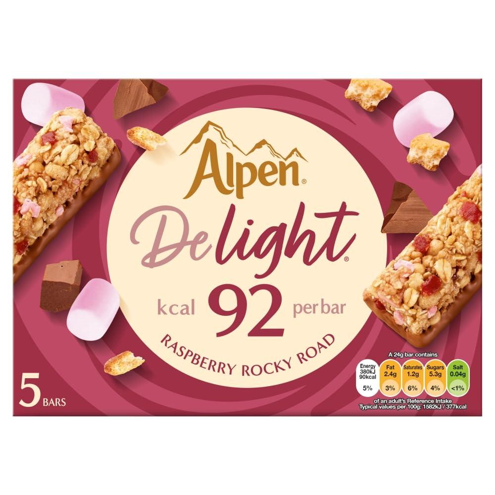 Alpen Delight 5 Raspberry Rocky Road Bars 120g | Buy Now with Express ...