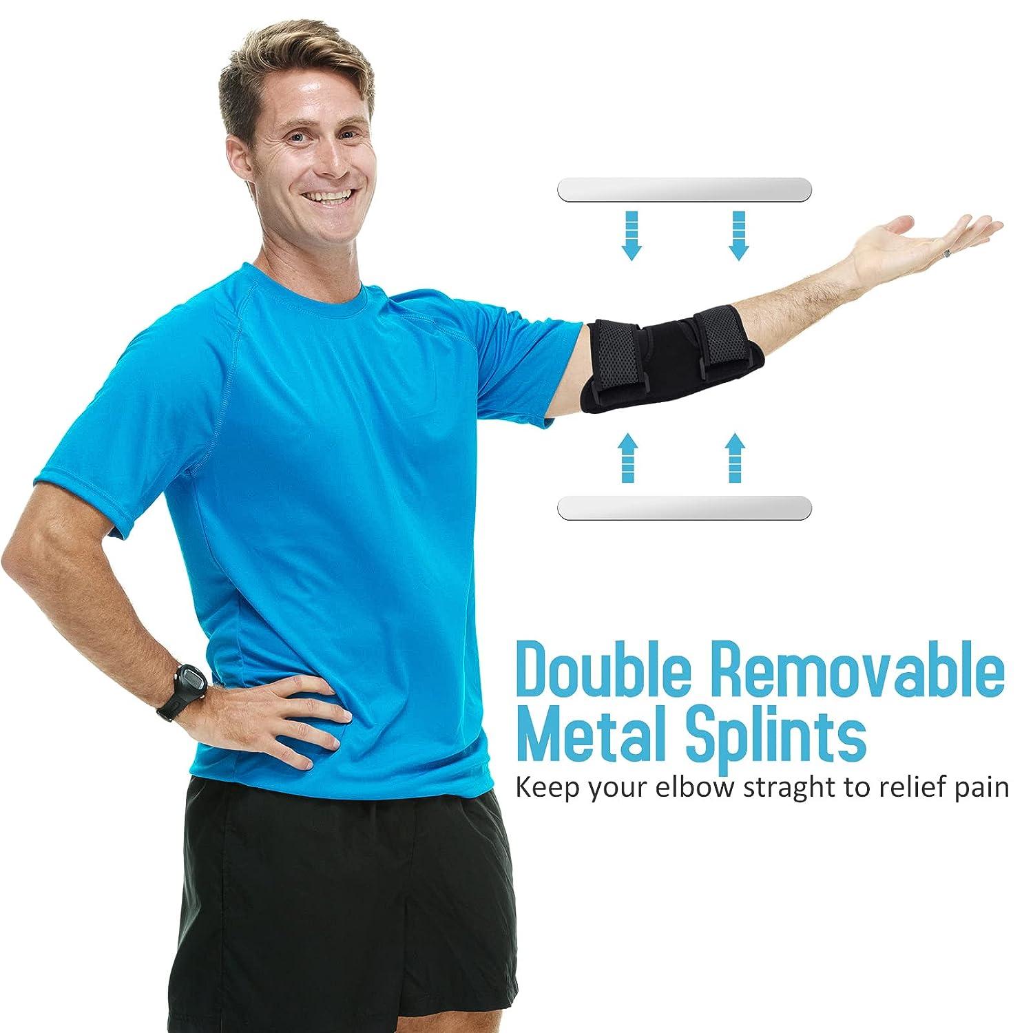 GINTRON Elbow Brace 2022 - Comfortable Night Support with Adjustable ...