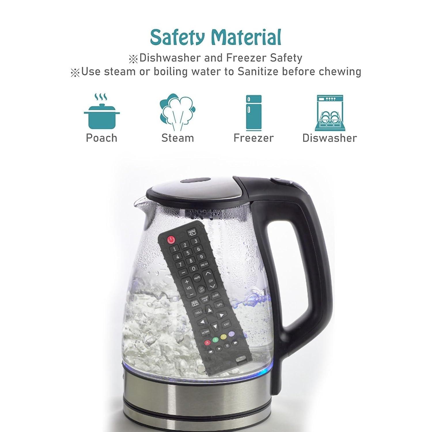 Remote-Controlled Silicone Bite Ring for Babies - Soothing Teething Toy ...