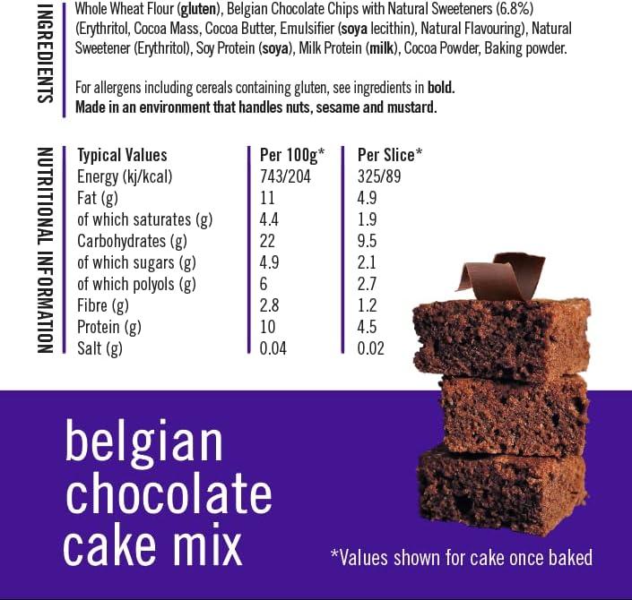 Fitbakes 89 Calorie Chocolate Cake Mix - Low Carb, Keto-Friendly, High ...