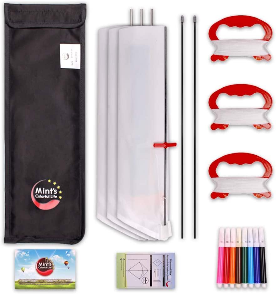 DIY Kite Making Kit Bulk - White Diamond Kite Kits for Kids (3 Pack ...