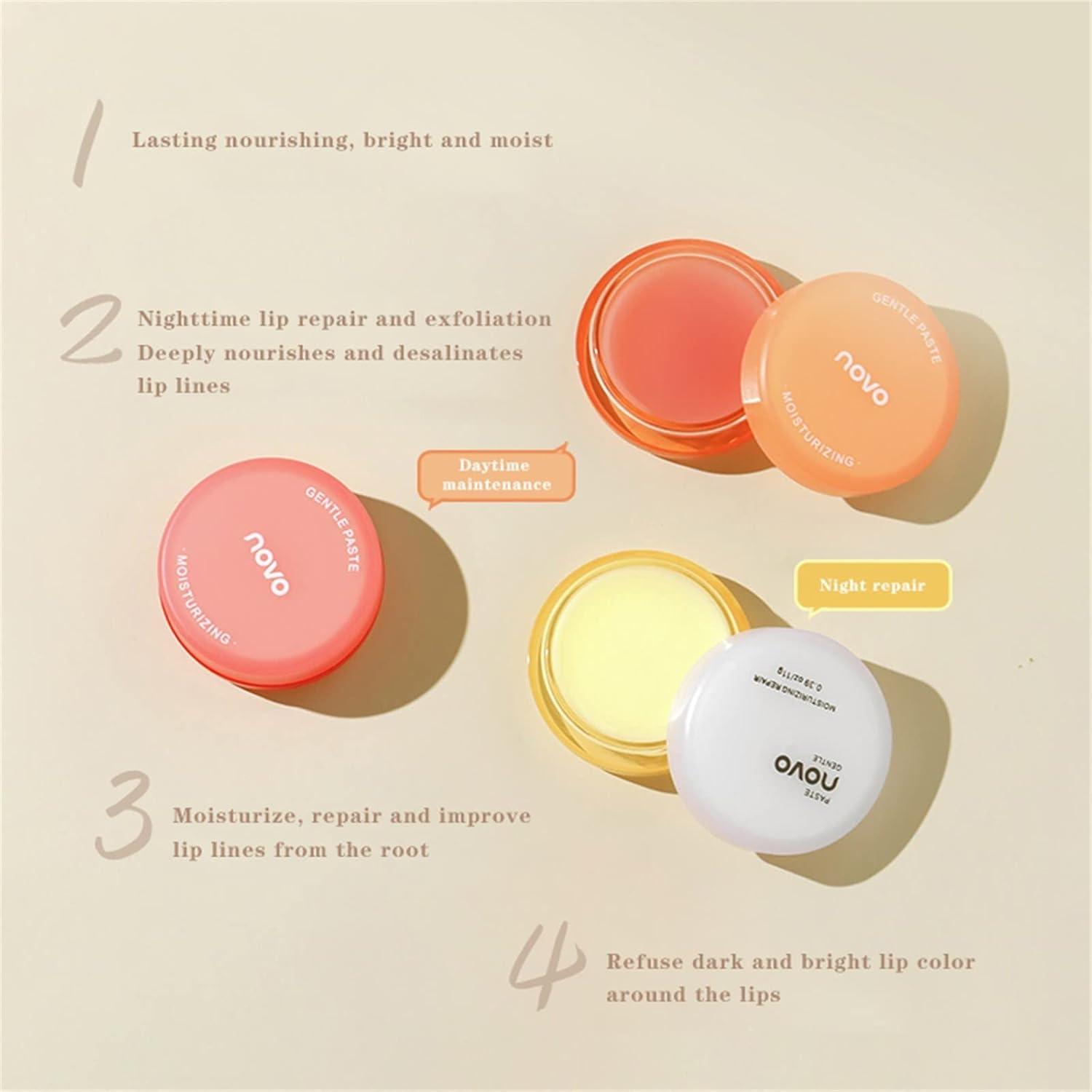 Natural Lip Peeling Exfoliator & Moisturizer - Milk Cream Lip Mask for ...