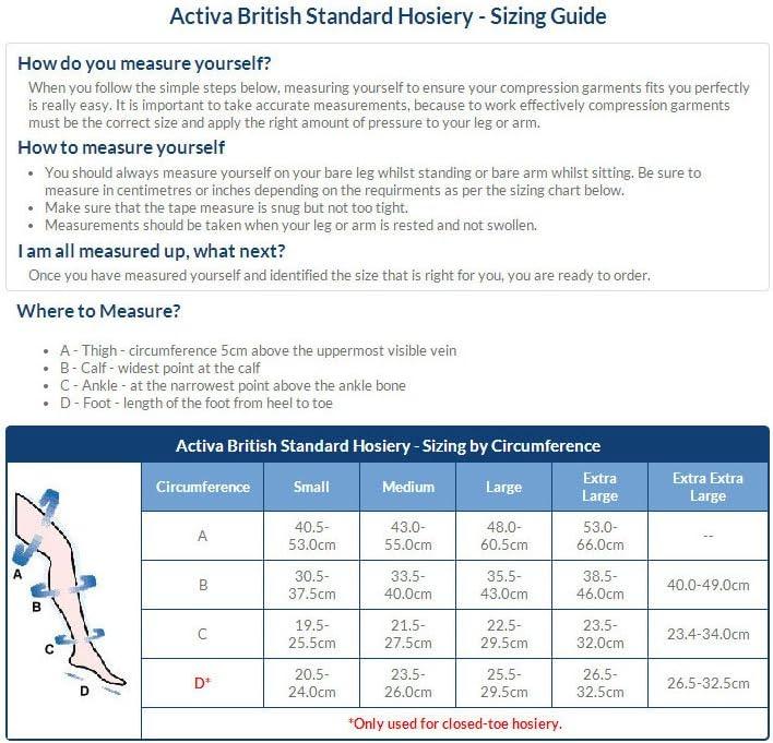 Activa Class 1 Below Knee Compression Stockings XXL Brown