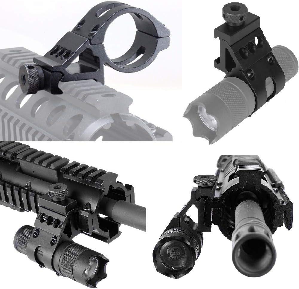 Bigtron 1 Offset Picatinny Rail Holder - 45 Degree Mount for Flashlights Scopes & Lasers | QD ...