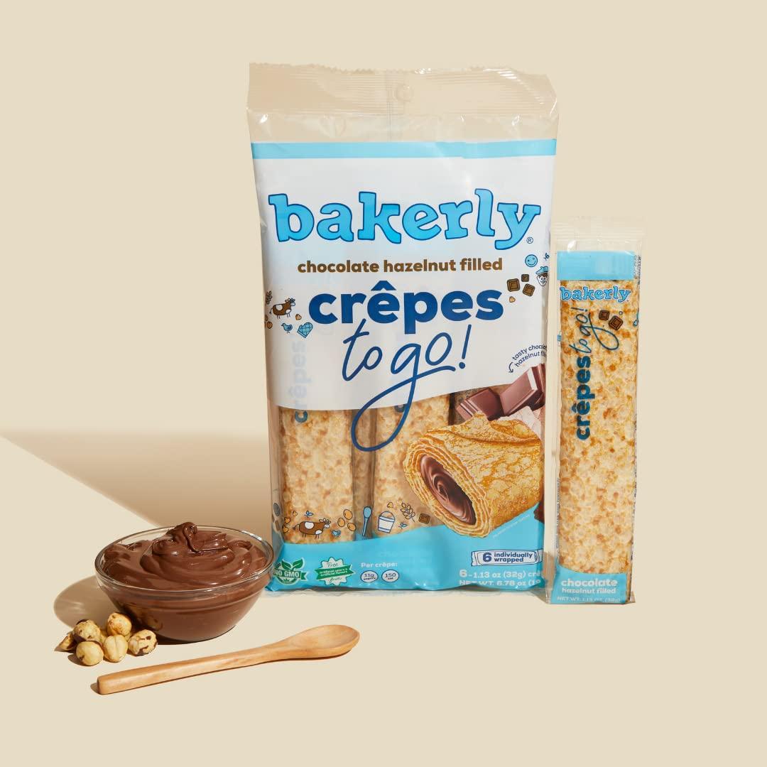 bakerly Chocolate Hazelnut Filled Crepes to go! Non GMO Free from ...