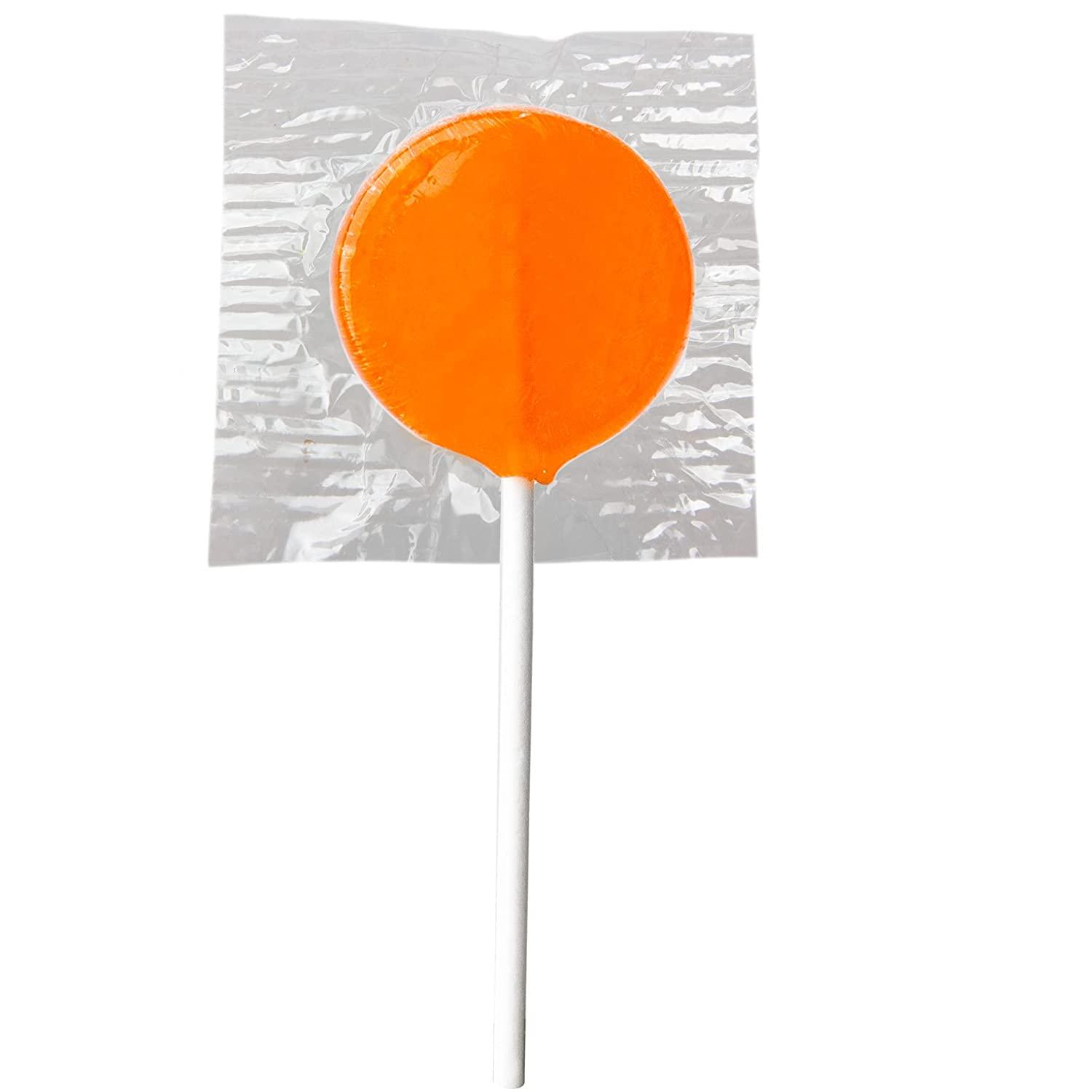 Orange Flavored Hard Candy Lollipops - Oh! Nuts (1 LB bag) - Burst of ...