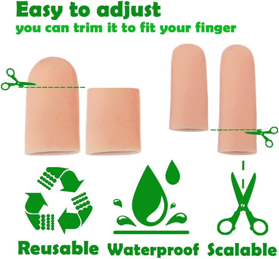 14 PCS Silicone Finger Cots for Trigger Finger, Hand Eczema, Arthritis ...