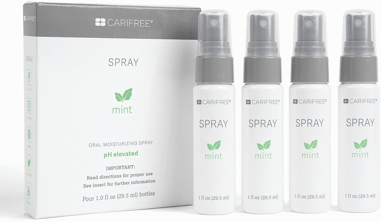CariFree Oral Moisturizer Spray - Mint | Non-Staining, Fluoride-Free ...