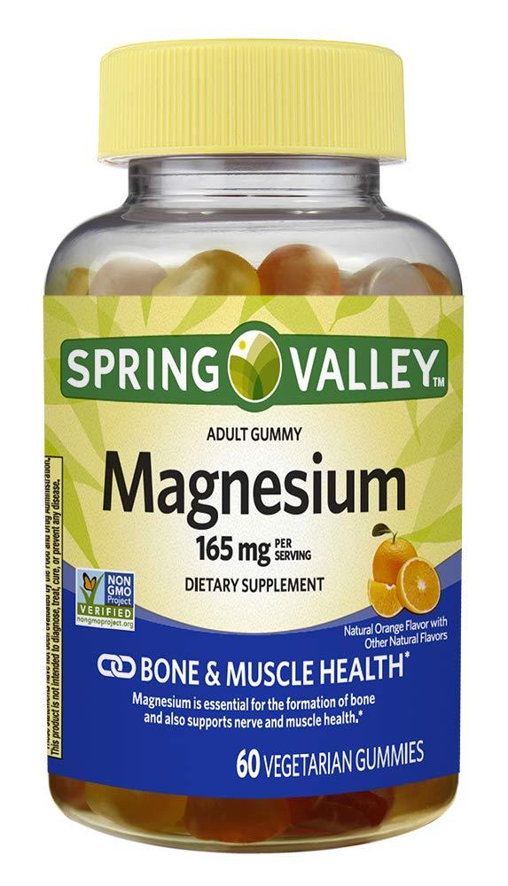Spring Valley Adult Gummy Magnesium 165mg Orange - Bone & Muscle ...