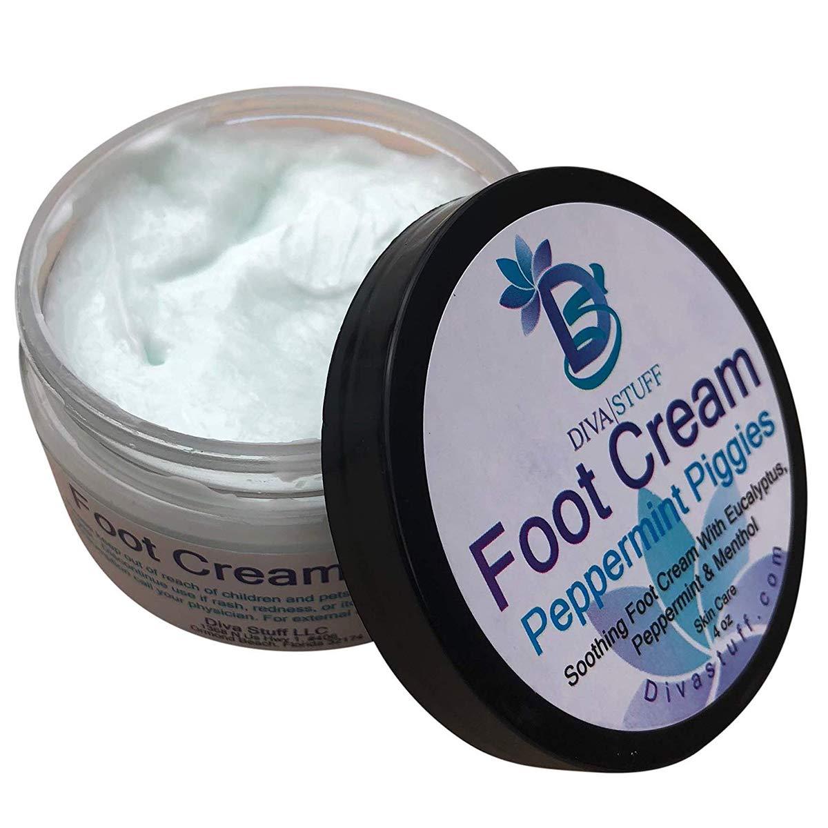Peppermint Piggies Soothing Foot Cream w/ Eucalyptus, Peppermint ...