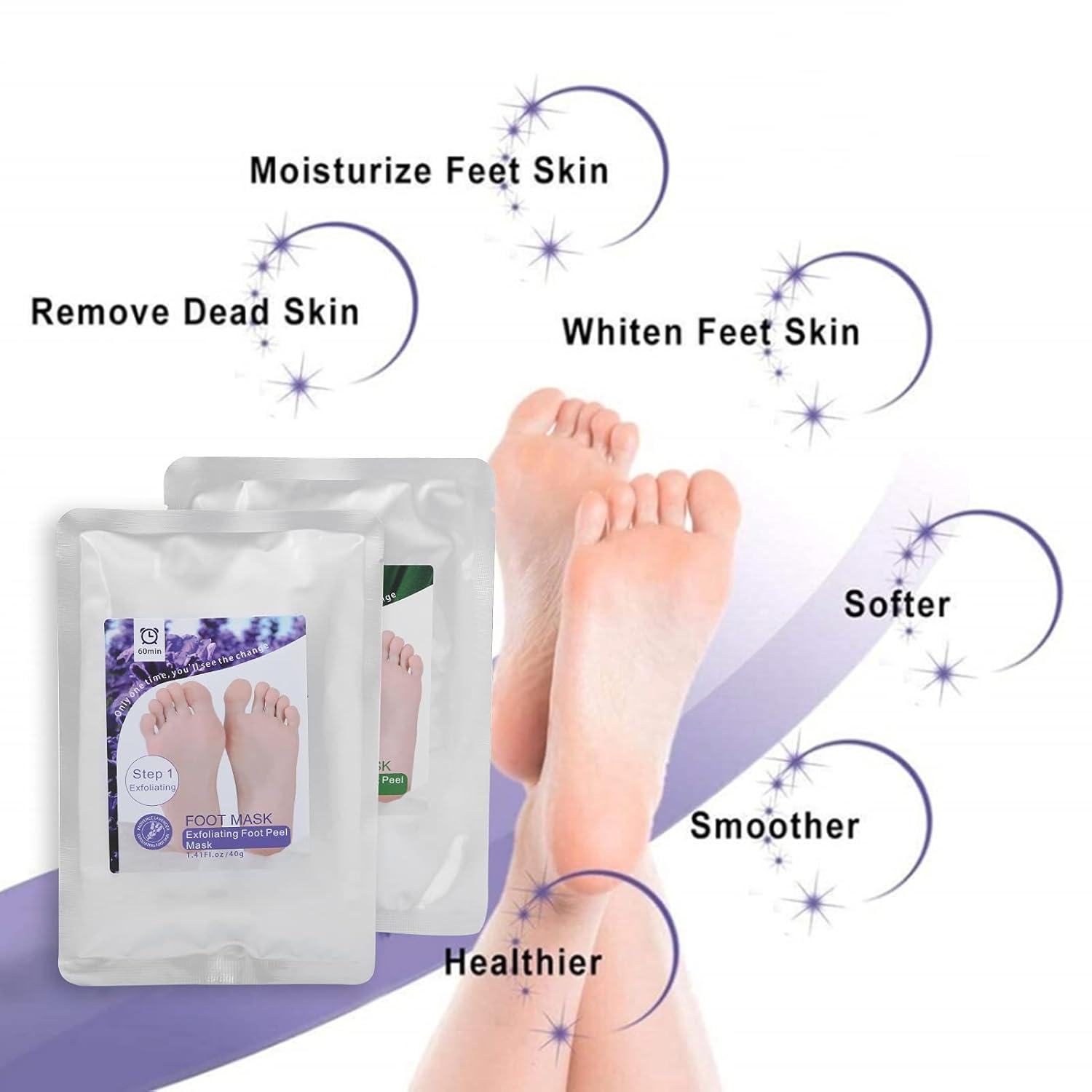 Peeling Foot Mask | Moisturizing & Exfoliating Treatment for Dry ...