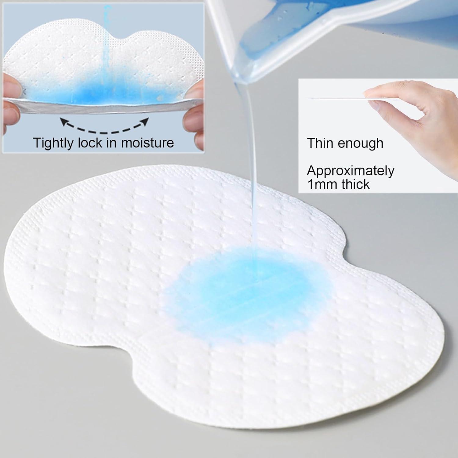 Jinpojun 20 Self-Adhesive Armpit Pads - Invisible Sweat Pads for Men ...