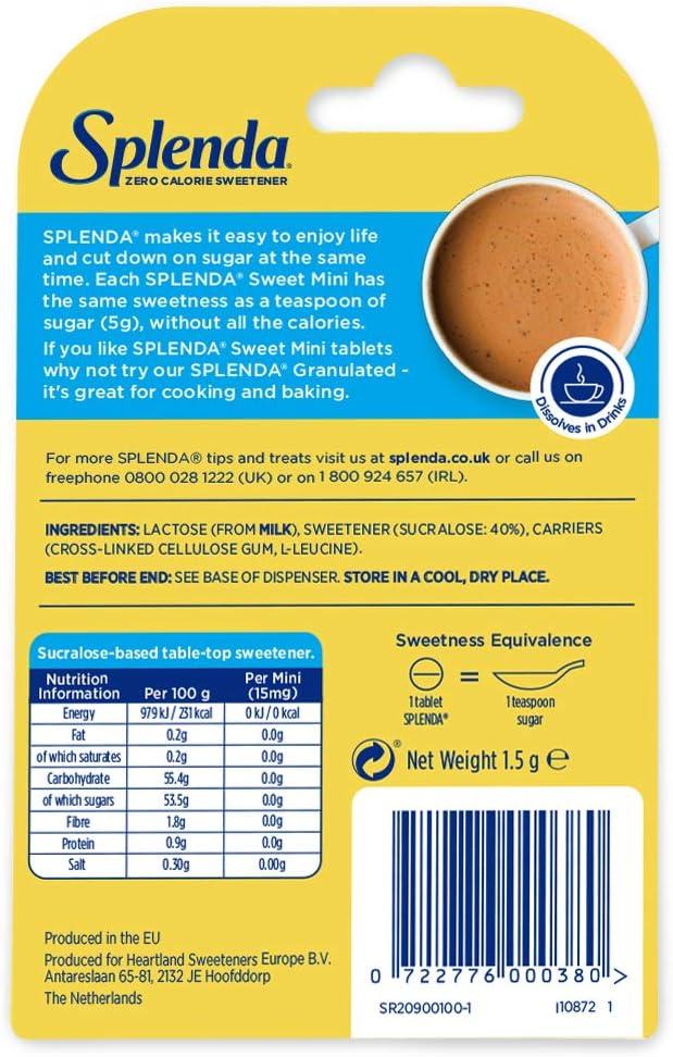 Splenda 100 Sweet Minis Sweetener 21g - Convenient and Portable ...