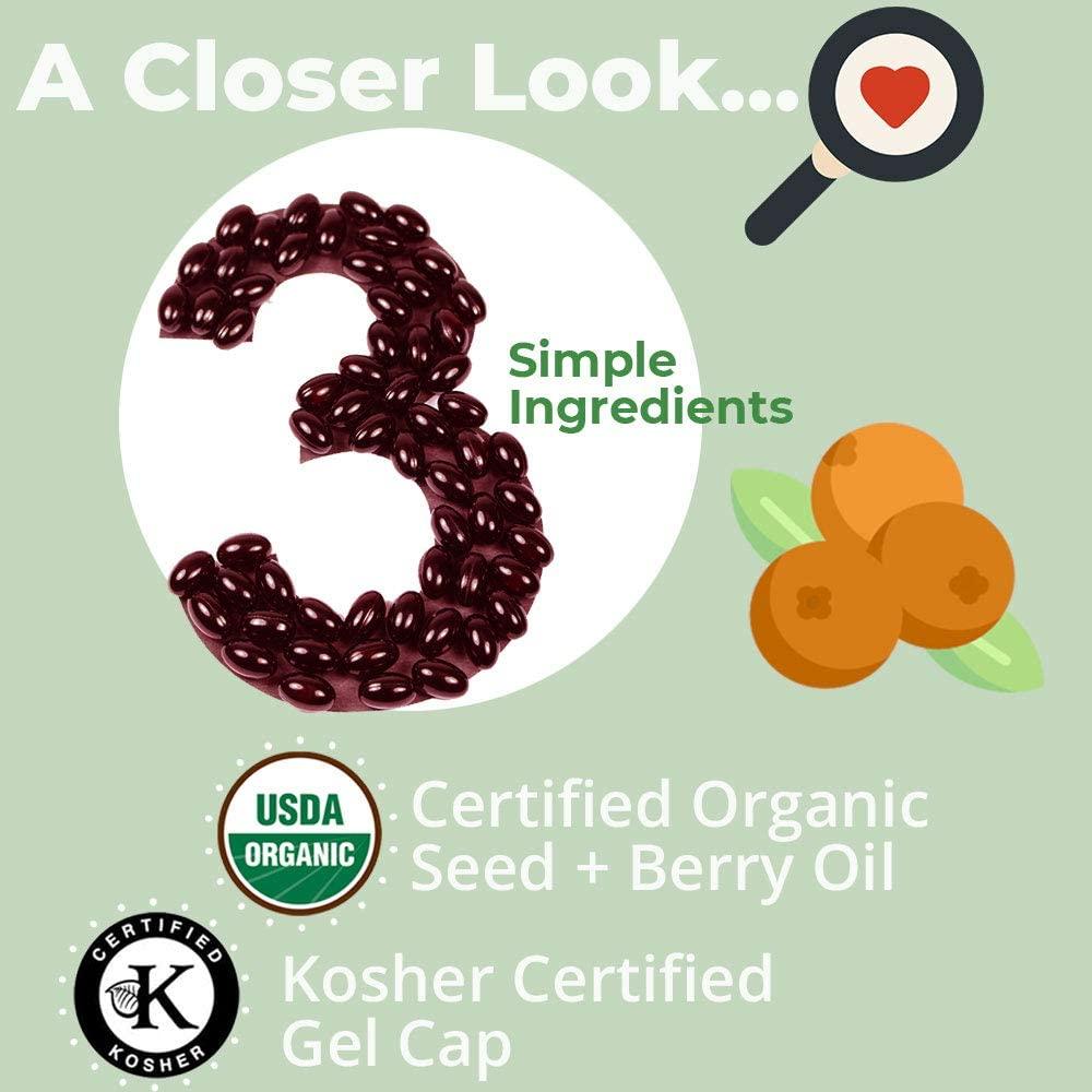 Sea Buckthorn Oil Blend - Omega-7 Complete 60 Softgels (500mg) - Omega ...