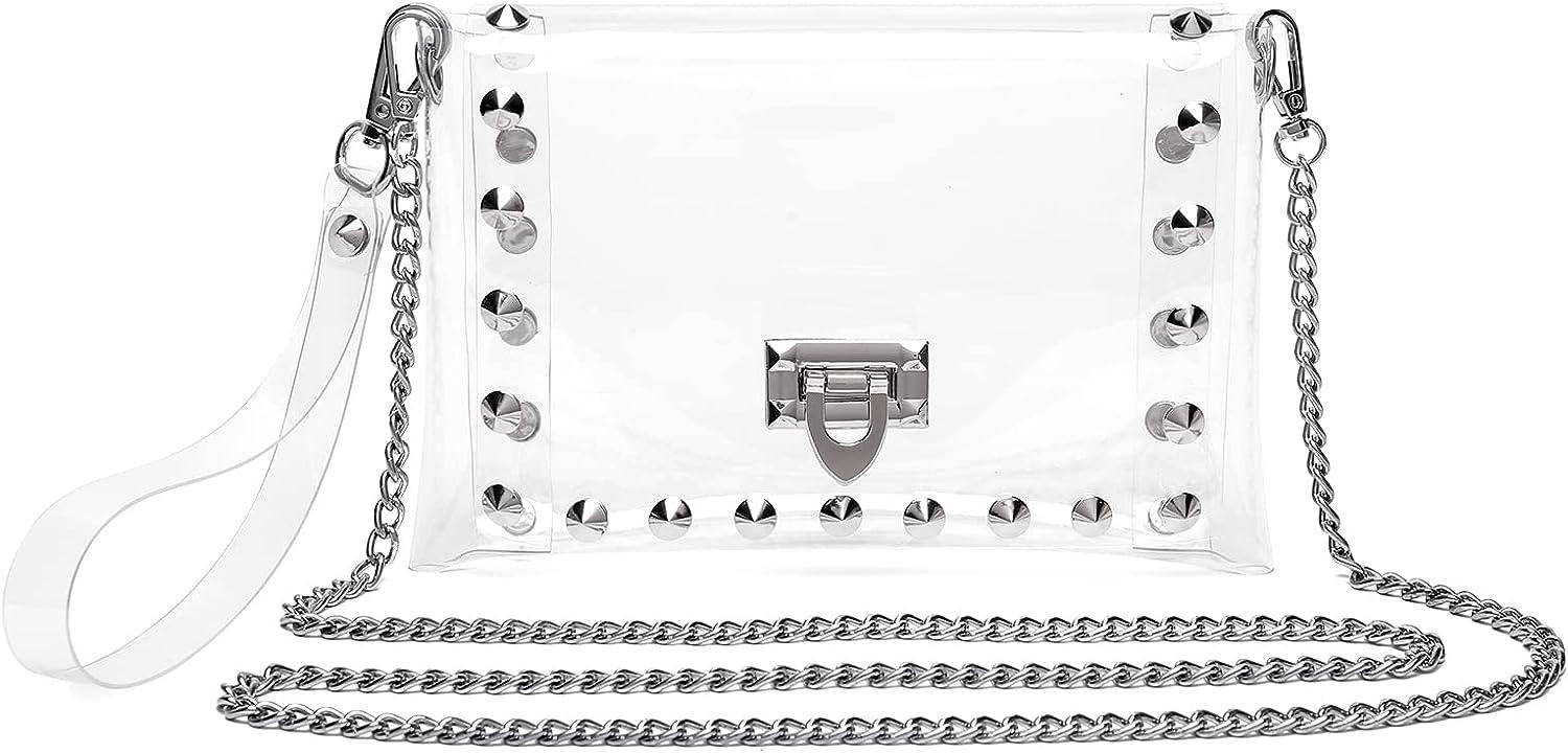 YikuStyle Clear Stadium Approved Crossbody Bag - Small See Through ...
