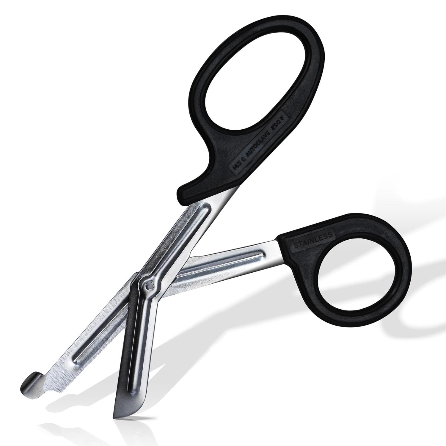 RE-GEN Heavy Duty Paramedic Scissors | Emergency Trauma 18cm Black ...