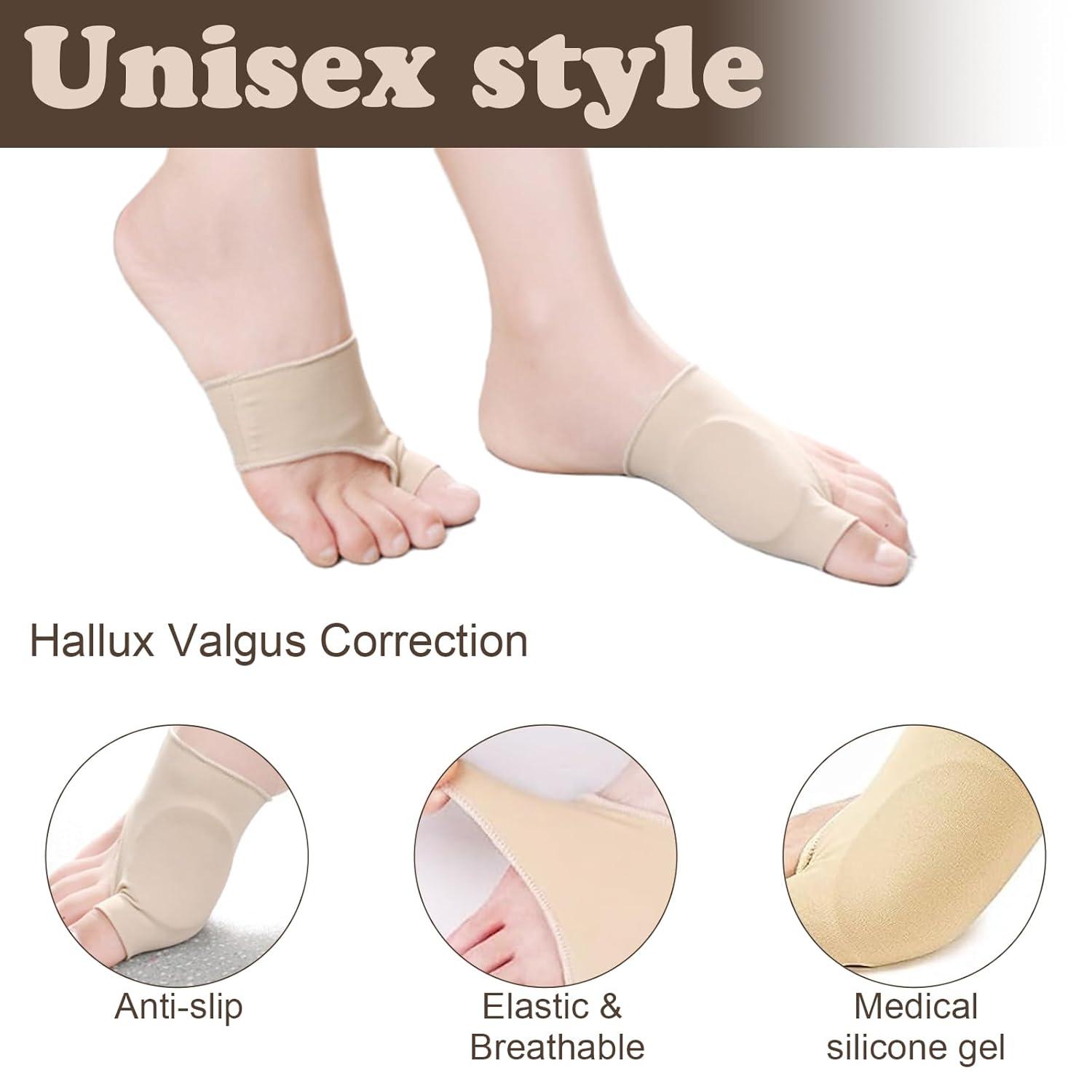 Hallux Valgus Rail - Toe Correction Bandage & Breathable Socks for Pain ...