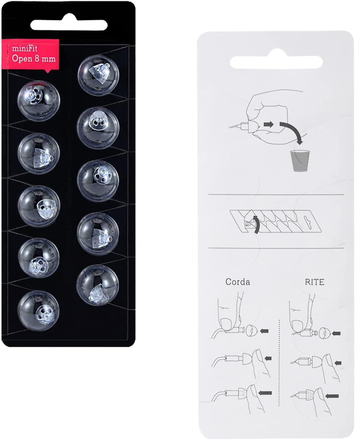 Hearing Aid Domes for Oticon MiniFit Open Vent Bass Domes - 8mm (3 ...