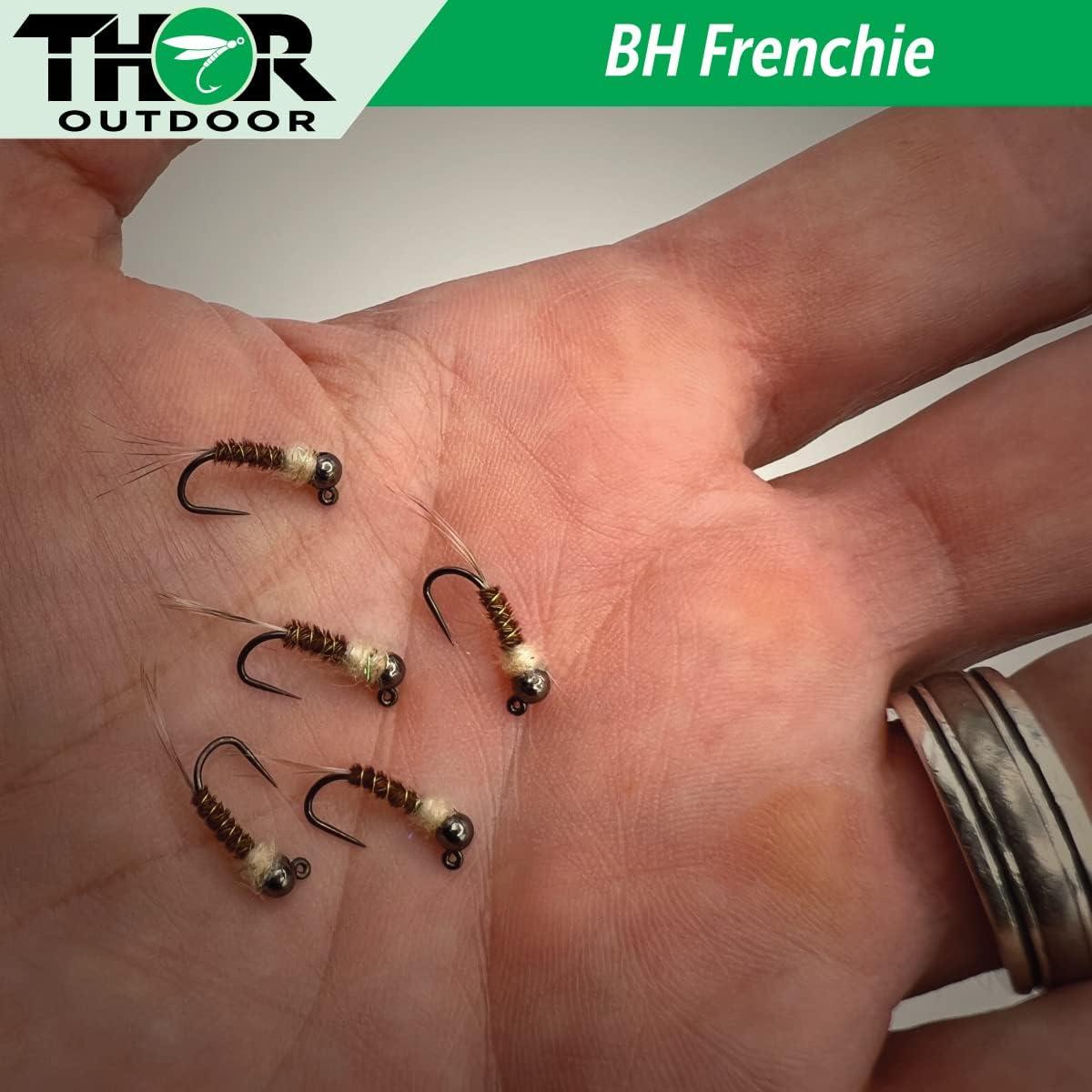 Thor Outdoor Frenchie Fly Fishing Nymph 6 Pc Set - Bead Head Euro Jig ...