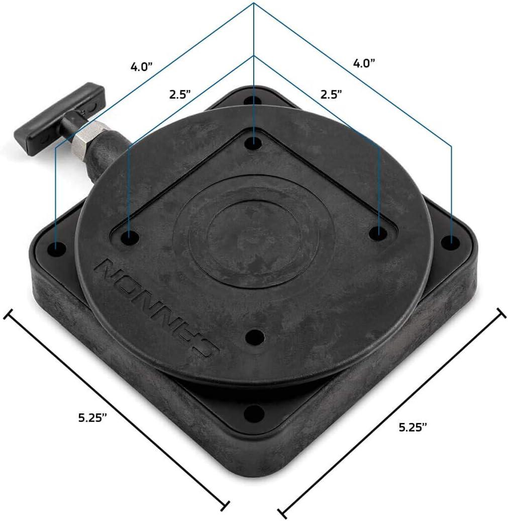 Cannon 2207003 Low-Profile Swivel Downrigger Mounting Base - Black ...